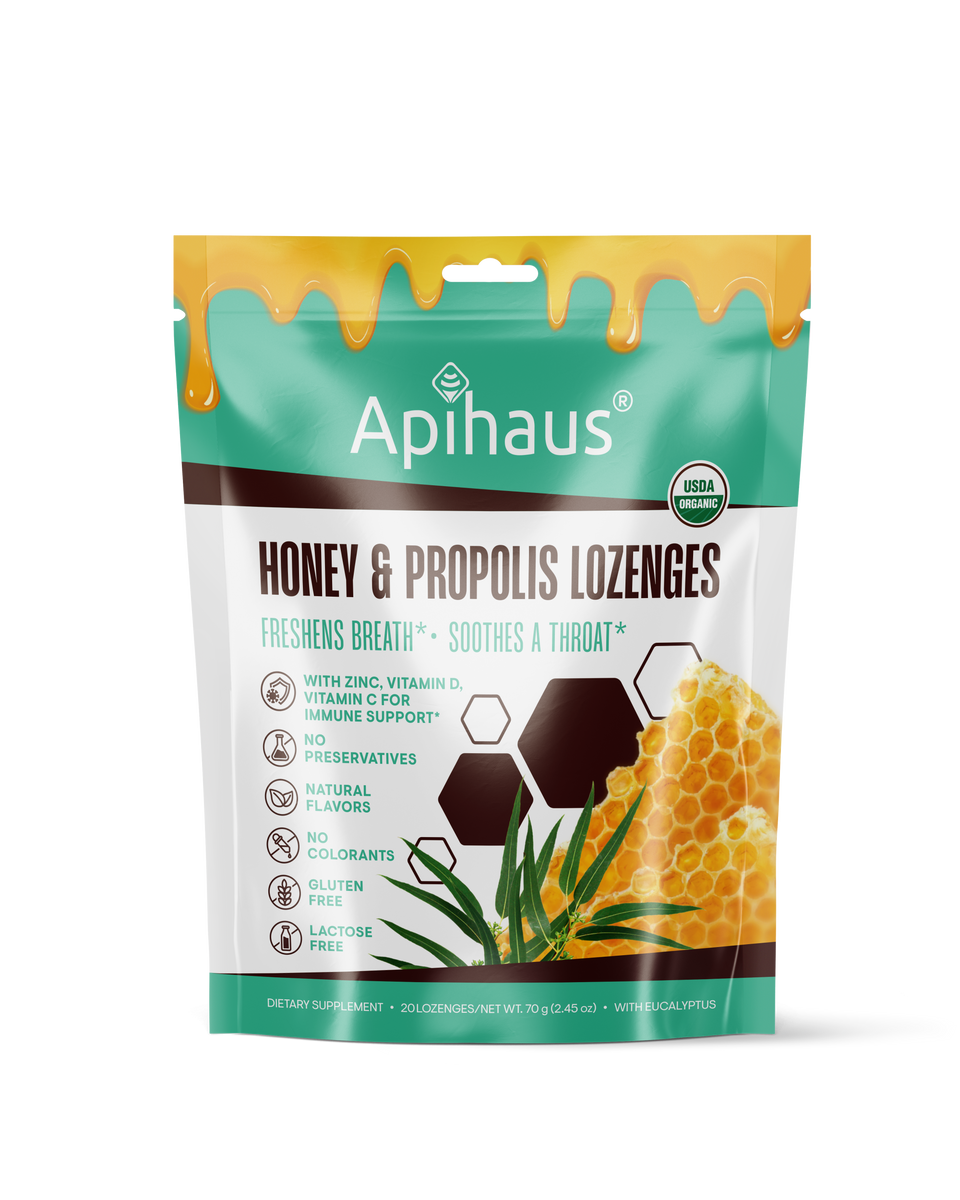 Honey and Propolis Organic Lozenges 20 pcs – Honeyshoppe.com